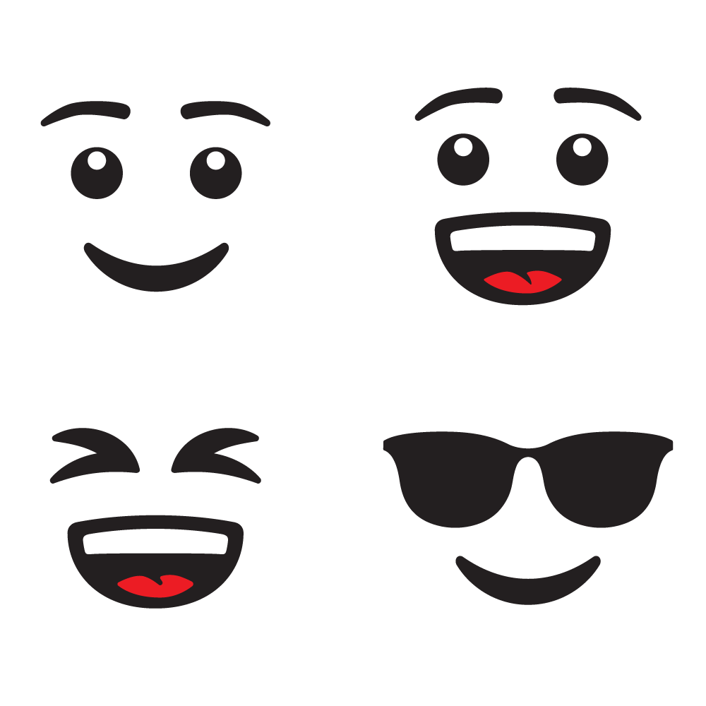 Emoji Decal Pack – Craft Supplies USA