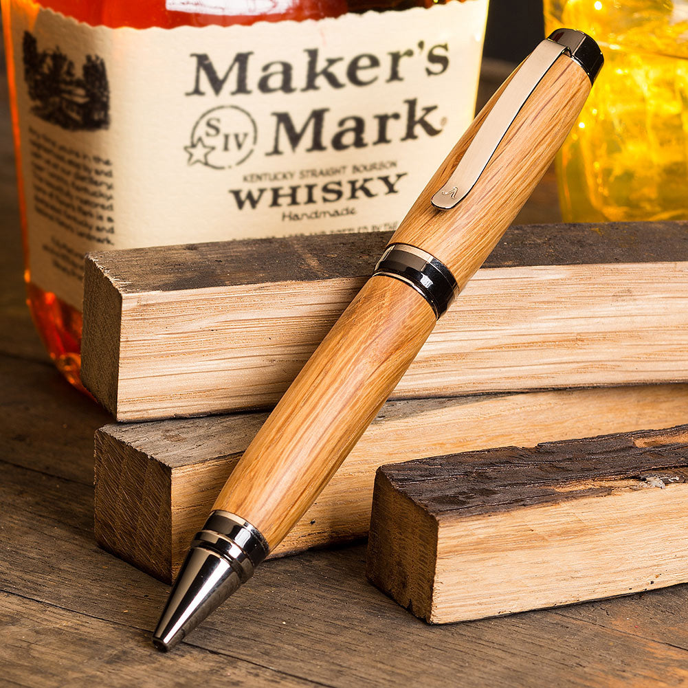 Makers Mark Whiskey Barrel Pen Blank w/ Authenticity Certificate ...