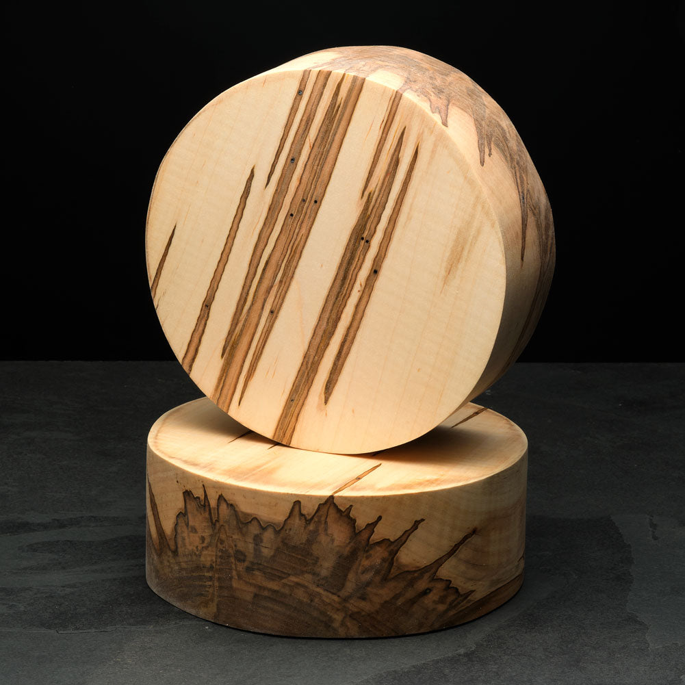 Premium Fiddleback Ambrosia Maple Turning Blank - 3" x 8" x 8" – Craft ...