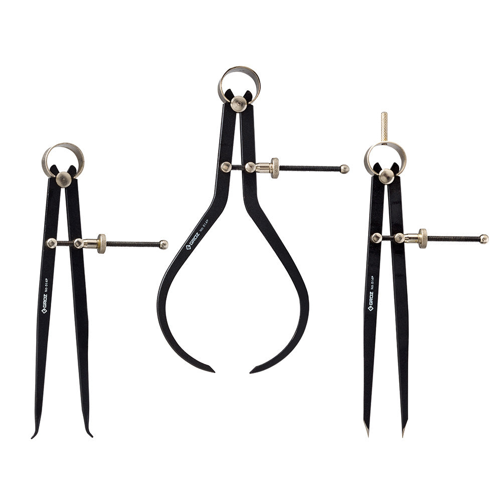 Groz 8 Inch Caliper & Divider 3 Piece Set – Craft Supplies USA